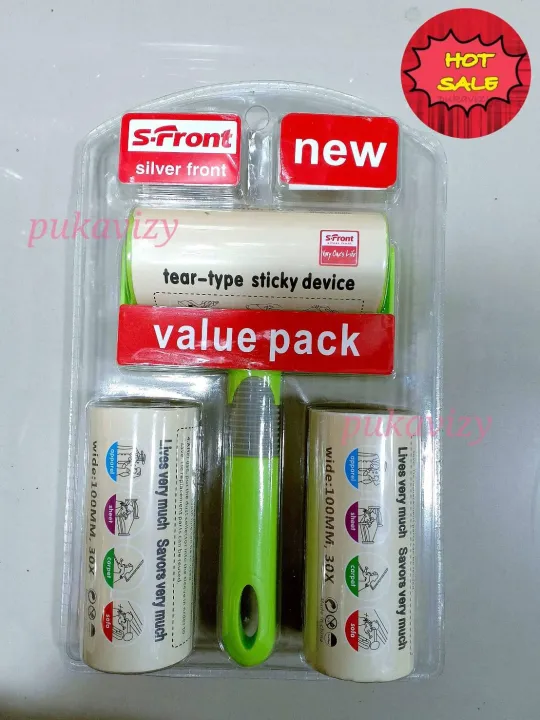 #ลูกกลิ้งเก็บขน #ลูกกลิ้งเก็บฝุ่น Sticky Dust Collector แพ็ค 3 ชิ้น สุด ...