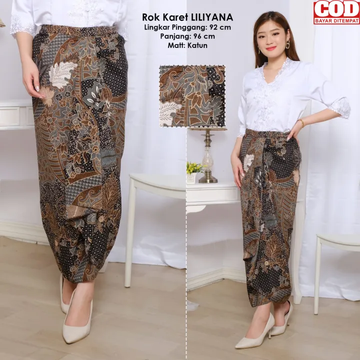 Rok Kebaya Modern Elegan Cantik Warna Hitam Coklat Terbaru | Bawahan ...