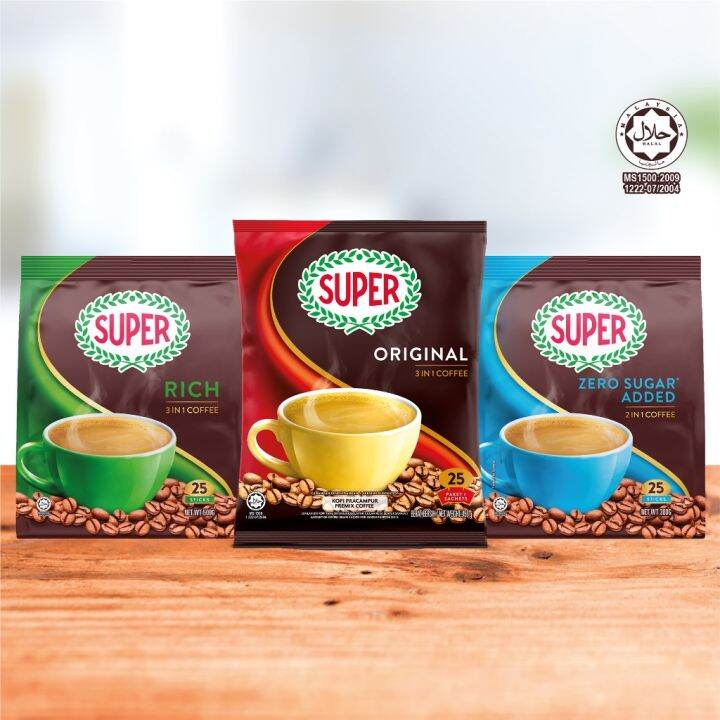Super 3in1 Instant Coffee 25 Sachets | Lazada