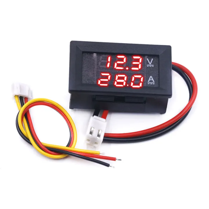 DC 0-100V 10A Digital Voltmeter Ammeter Dual Display Voltage Detector Current Meter Panel Amp ...