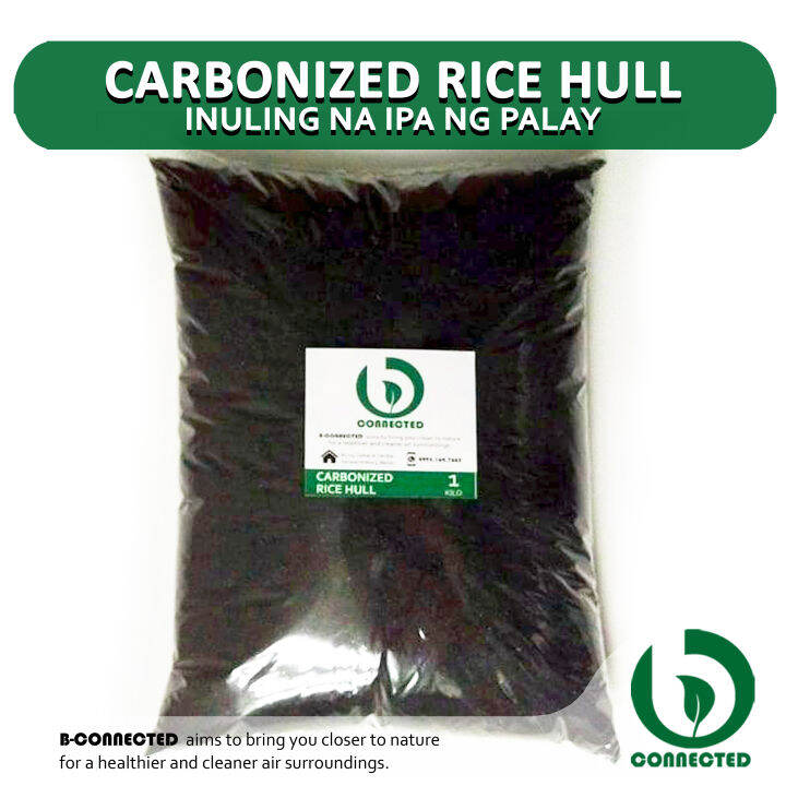 CARBONIZED RICE HULL 1 KILO BY BCONNECTED / INULING NA IPA NG PALAY ...