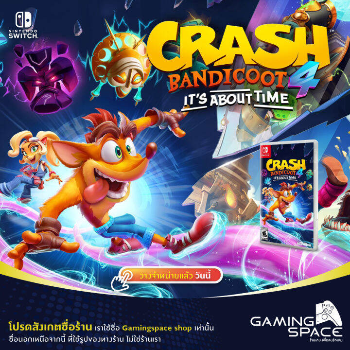 Nintendo Switch : Crash Bandicoot 4 : It's About Time (us แท้) | Lazada.co.th
