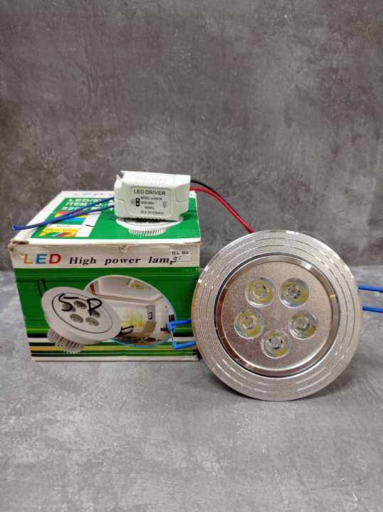 DOWNLIGHT LED BULAT 5 MATA - MIYALUX - PUTIH | Lazada Indonesia