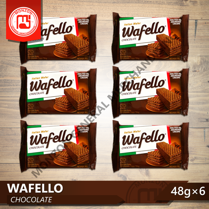 Wafello Italian Wafer Chocolate 48g (by 6) | Lazada PH