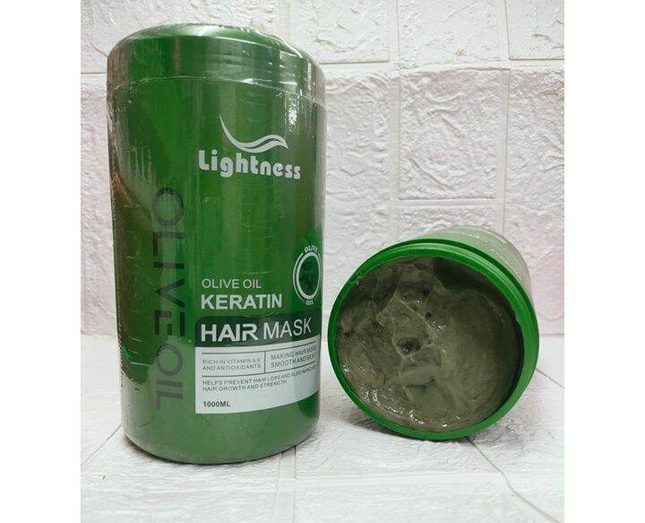 LIGHTNESS (OLIVE OIL) KERATIN HAIR MASK 1000ML | Lazada PH