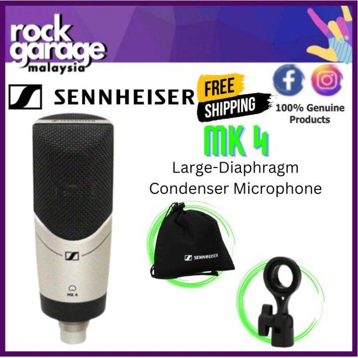 Sennheiser MK 4 Large-Diaphragm Condenser Microphone (MK4 / MK-4) | Lazada