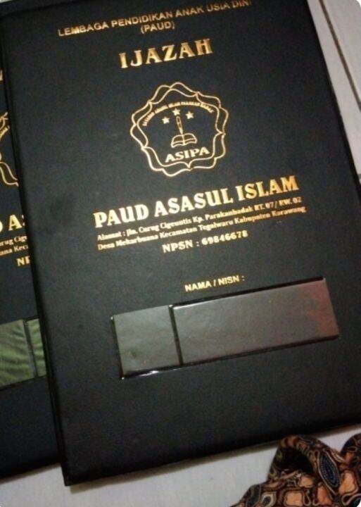 Map Ijazah PAUD Dan TK Hotprint / Embos / Sablon | Lazada Indonesia