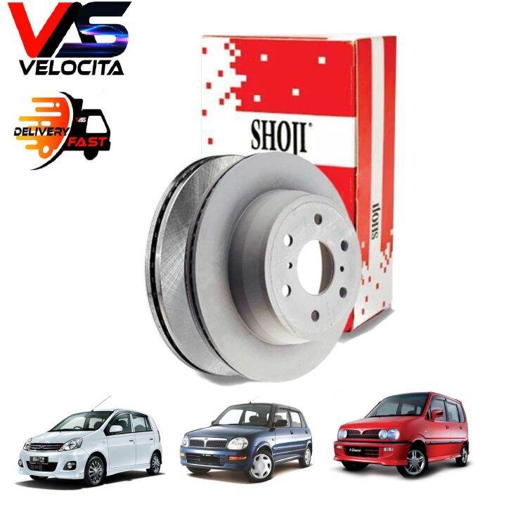 SHOJI JAPAN BRAKE DISC ROTOR PERODUA VIVA KELISA KENARI (1PAIR) | Lazada