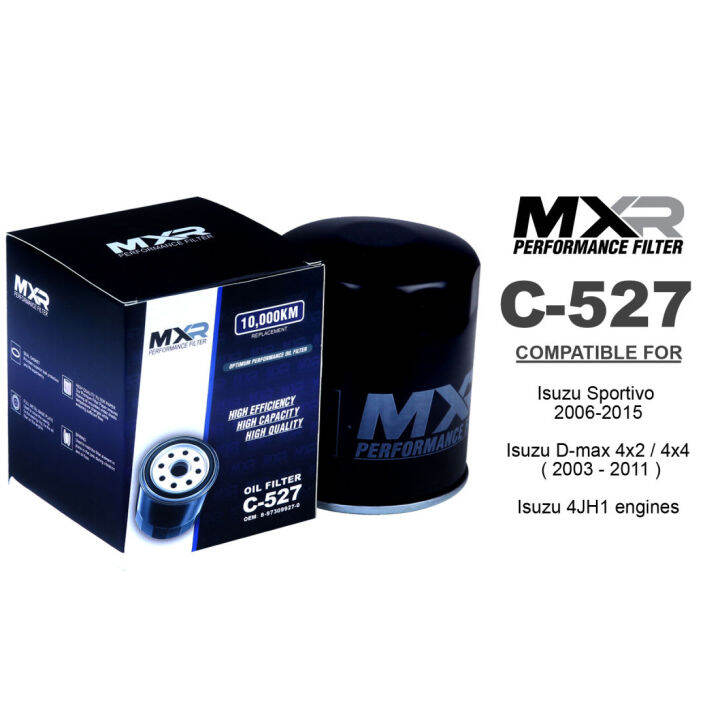 C-527 MXR OIL FILTER FOR Isuzu Sportivo 2006-2015 Isuzu D-Max 4x2 / 4x4 ...