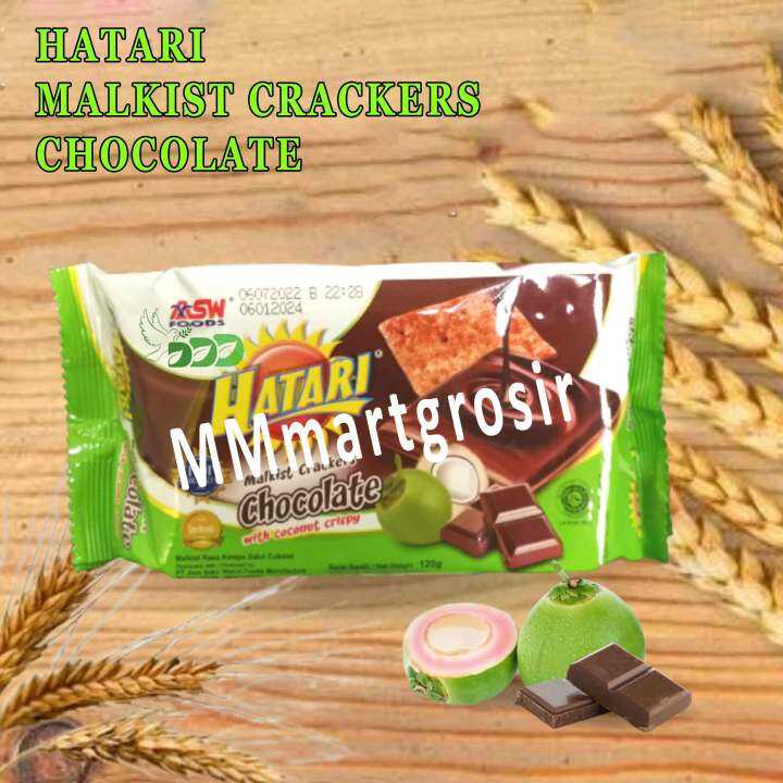 HATARI / ASW FOODS / MALKIST CRACKERS CHOCOLATE WITH COCONUT CRISPY ...