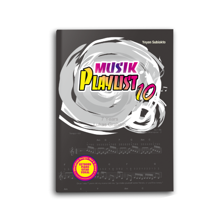 Buku Lagu Musik Playlist 10 Partitur Not Balok dan Angka Bisa Dimainkan ...