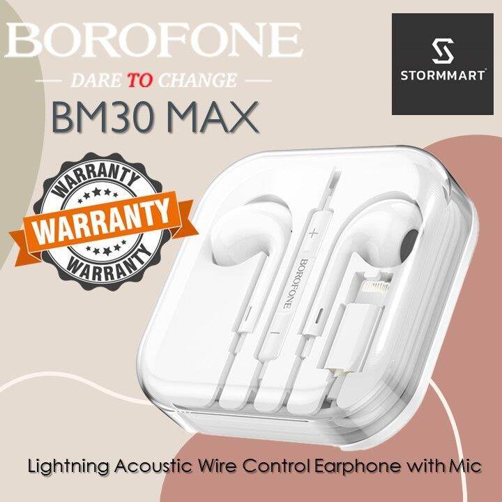 🔥พร้อมส่ง🔥หูฟัง ไอโฟน มีไมค์ในตัว ปุ่มใช้งานได้จริง เสียงดี BOROFONE BM30 Max 1.2M | Lazada.co.th