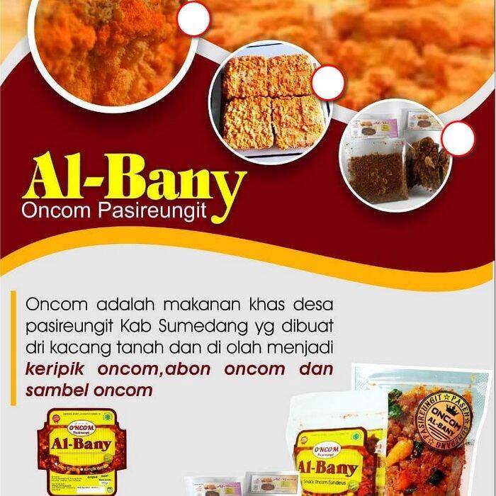 Oncom Pasireungit Al-Bany Asli Oleh oleh Sumedang Bandung / Keripik ...