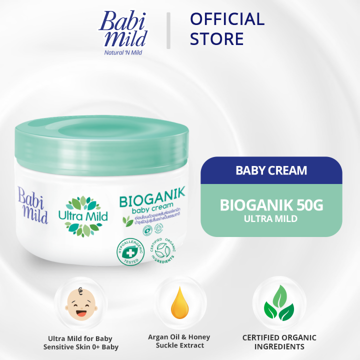 Babi Mild ULTRA MILD BIOGANIK Baby Cream 50ml - Natural N' Mild - Baby ...