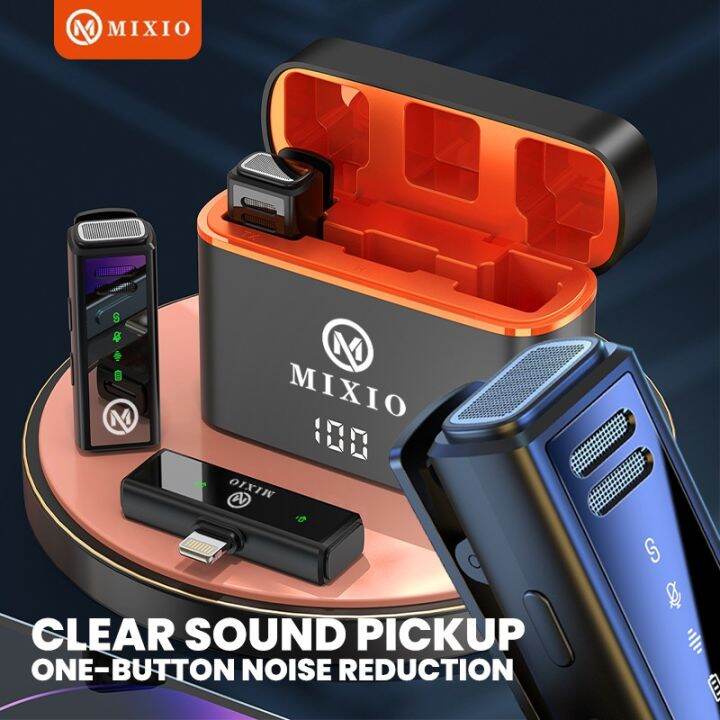 MIXIO S13Pro S14Pro Wireless Microphone Profesional Mikrofon Lavalier ...