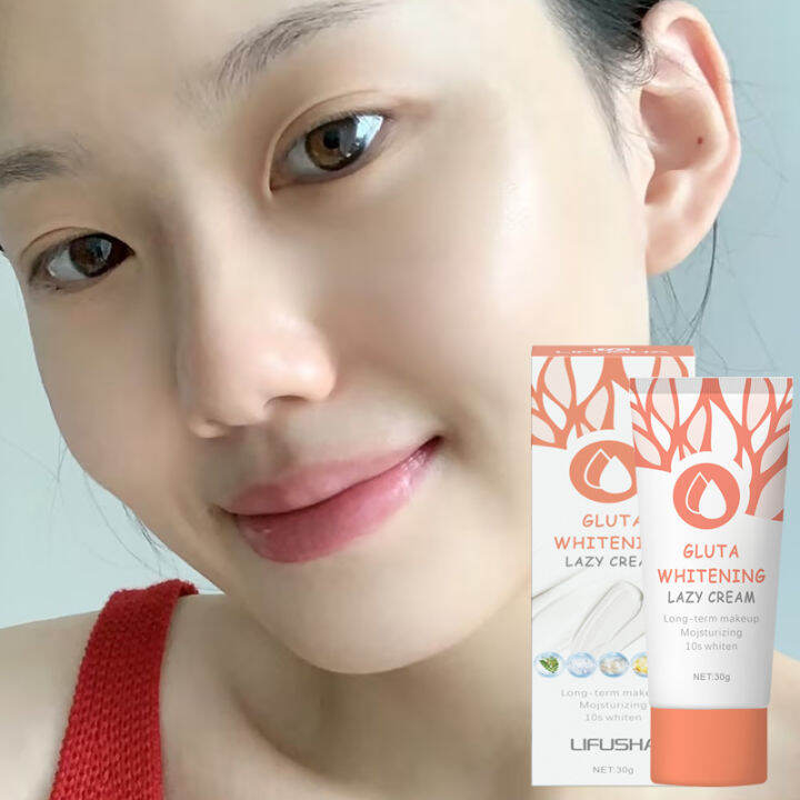 Gluta Whitening Lazy Cream 5X Whitening Glutathione Long Term Makeup ...