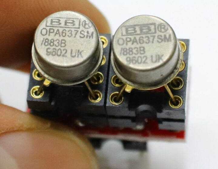 Single OP-AMP ออปแอมป์ OPA637SM/883B ตัวถังเหล็ก ผลิตที่ U.K.(ขายเป็นเซ็ต ออปแอมป์2ตัว+ตัวแปลง ...