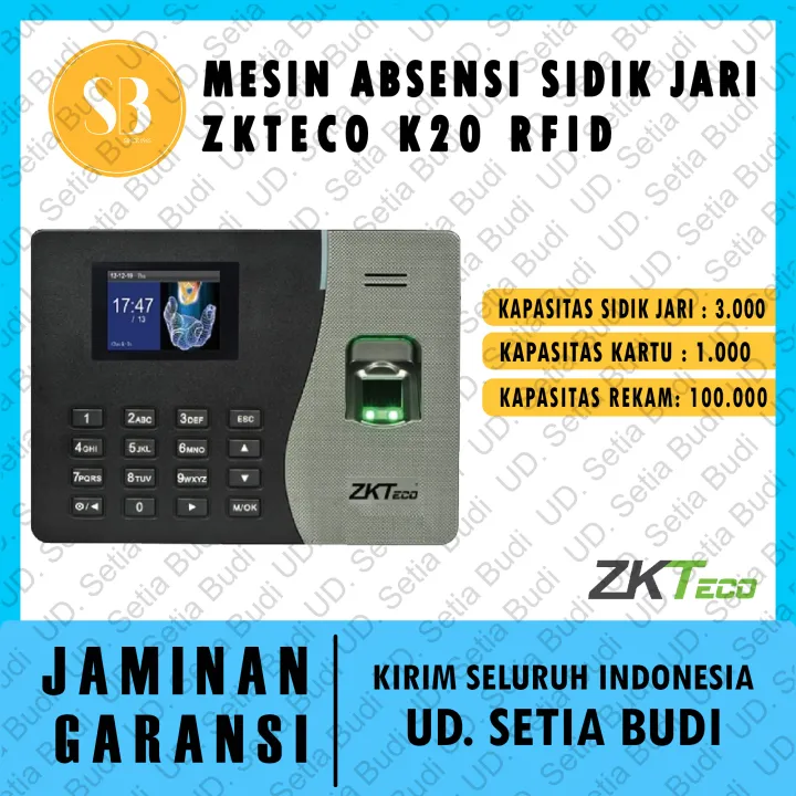 ZKTeco K20 RFID Mesin Absensi Sidik Jari Akses Kontrol K 20 | Lazada Indonesia