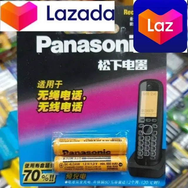 Battery พร้อมส่ง ถ่านชาร์จ Aaa Panasonic 650mah Ni Mh 1 2v ชาร์จได้