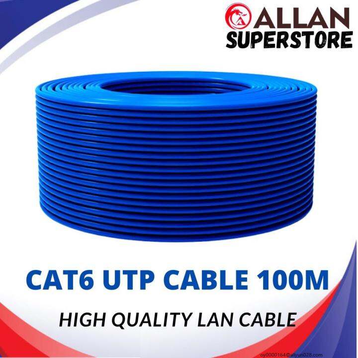 cat6 ethernet cable ♙Allan Superstore | 100M Cat6 UTP Cable | Lan Cable ... cat6 ethernet cable ♙Allan Superstore | 100M Cat6 UTP Cable | Lan Cable ...