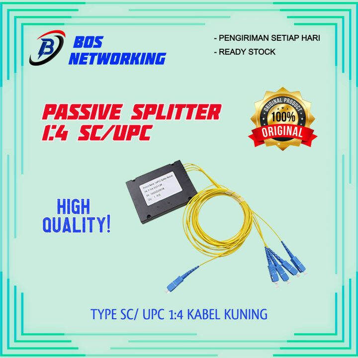 Pasif Spliter 1:4 Fiber Optic Passive Splitter SC UPC | Lazada Indonesia
