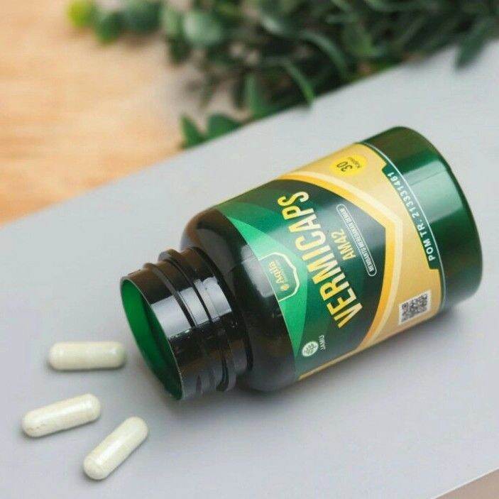 Vermint Vermicaps kapsul Cacing 30 kps untuk Demam Types DBD | Lazada ...