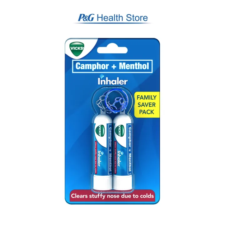 Vicks Inhaler Camphor + Menthol Twin Pack or Family Saver Pack | Lazada PH
