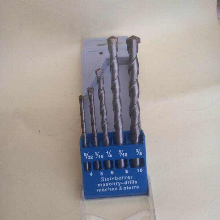 Mata Bor Masonry Set 5 Pcs Mata Bor Beton Tembok Set 4 10 Mm Langsol Lazada Indonesia