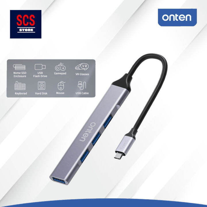 Onten USB-C To 4-Port USB-A HUB | Lazada Onten USB-C To 4-Port USB-A HUB | Lazada
