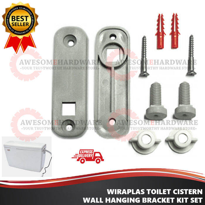 WIRAPLAS TOILET CISTERN TANK WALL HANGING BRACKET PENGANTUNG TANKGI ...