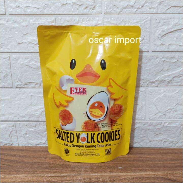Cookies Kuning Telur Asin Ever Delicious Salted Yolk Cookies | Lazada ...