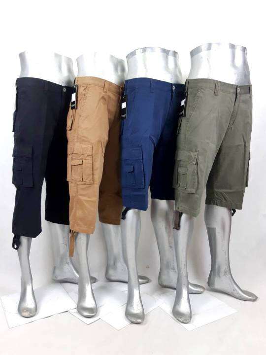 COMET 1232/1661 กางเกงขาสั้น คาร์โก้ 5 ส่วน (ซิป) ผ้า Twill Cotton 100% ...