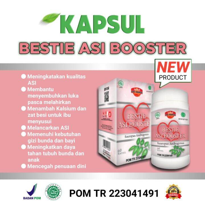 Kapsul Bestie ASI Booster Penambah ASI Obat Penambah ASI 60 Kps ...
