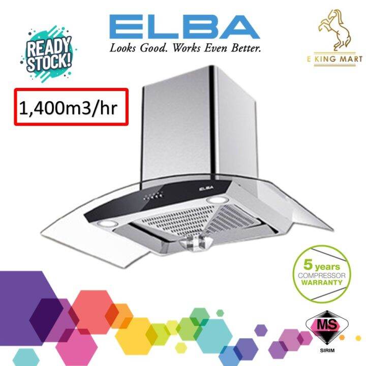 ELBA Kitchen Hood INFINITO EH-J9088(SS) Chimney Cooker Hood with ...