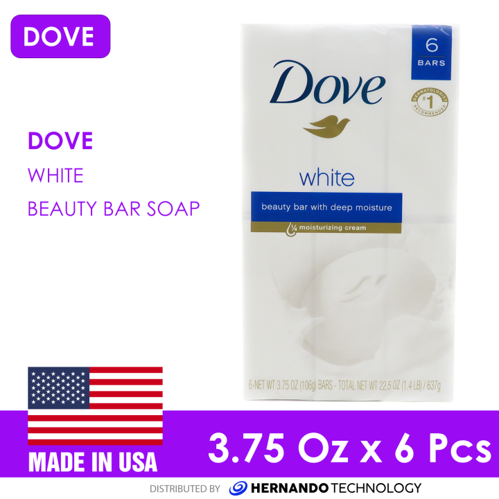 Dove White Beauty Bar Soap 3 75oz X 6 Pcs Lazada Ph