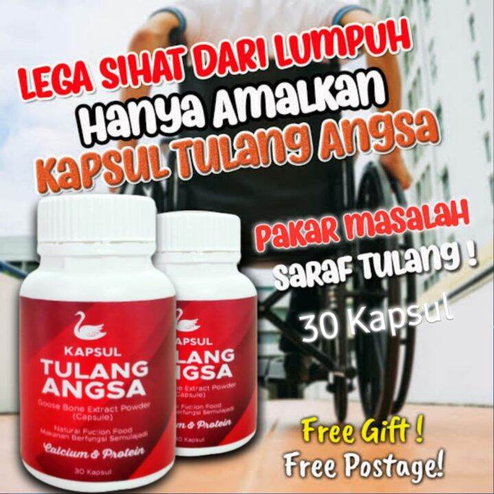 KAPSUL TULANG ANGSA TRADISIONAL TERBAIK MERAWAT PATAH DAN SARAF 30 ...