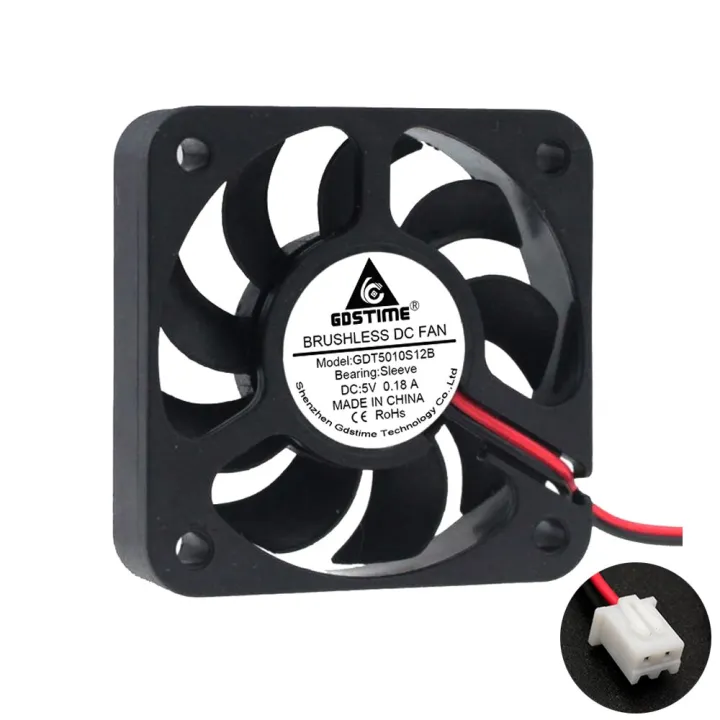 5010 Brushless Fan DC 5V 12V 24V 50X50X10mm Small Power Supply 5cm Mini Radiator Cooler ...