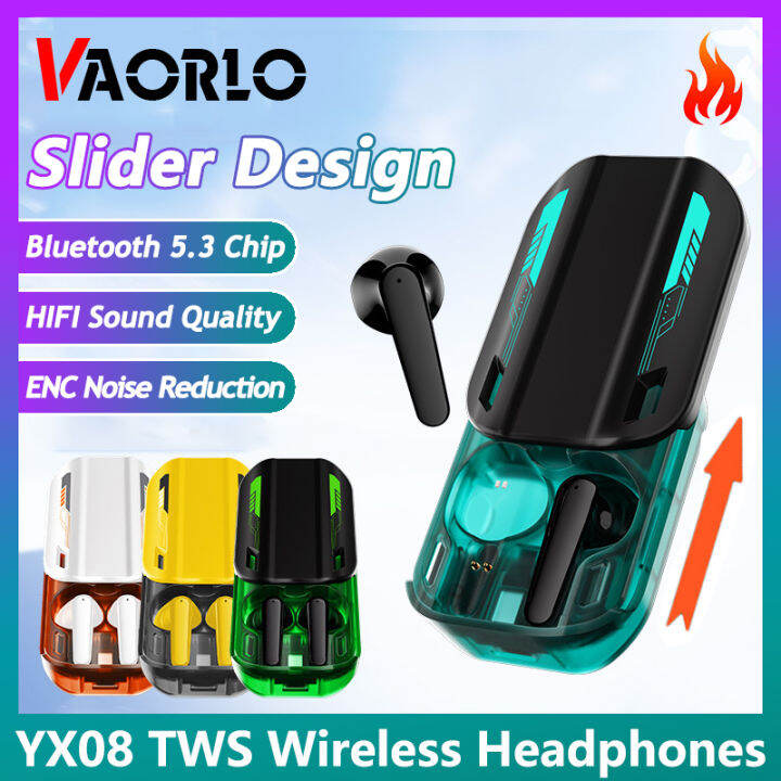 VAORLO Original YX08 Slider TWS Bluetooth 5.3 Earphones Wireless ...