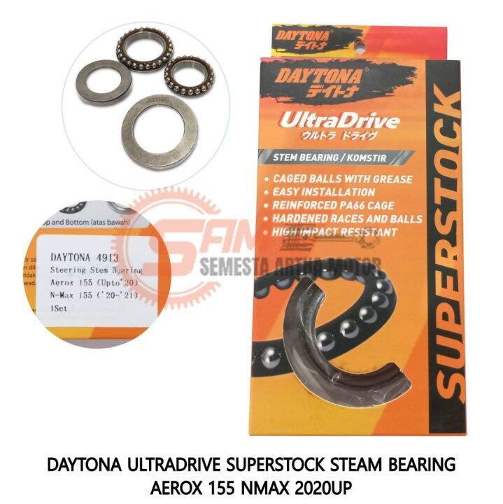 Daytona Ultra Drive Superstock Stem Bearing Komstir Aerox Nmax Xeon ...