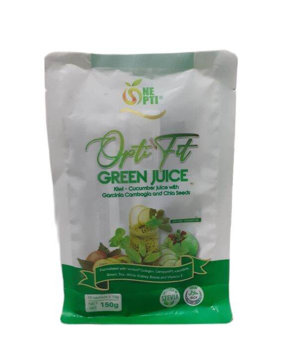 One Opti Green Juice Kiwi Cucumber juice with Garcinia Cambogia and ...