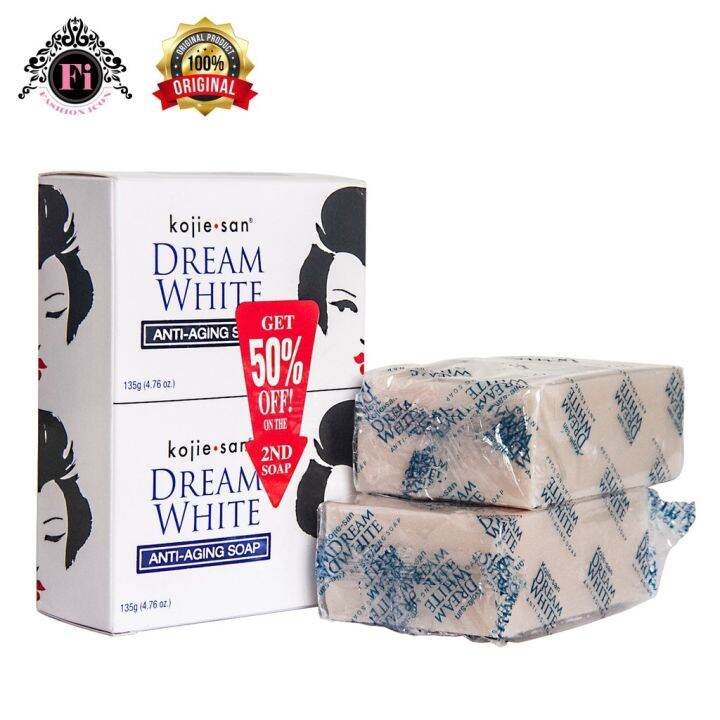 Original Kojie San Dream White Anti-Aging Soap 135g x 2 | Lazada PH