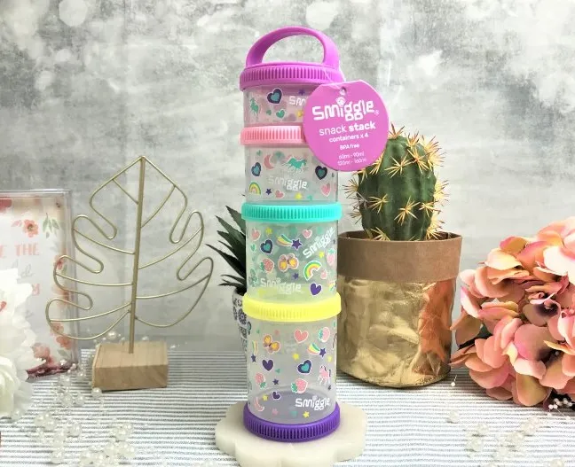 Smiggle Happy Snack N Stack Containers X4 | Lazada PH