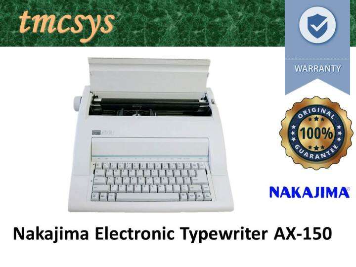 NAKAJIMA Electronic Typewriter AX-150 | Lazada