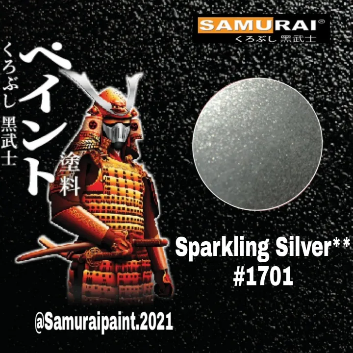 Samurai Paint Sparkling Silver 1701 metallic colours cat pilok samurai ...