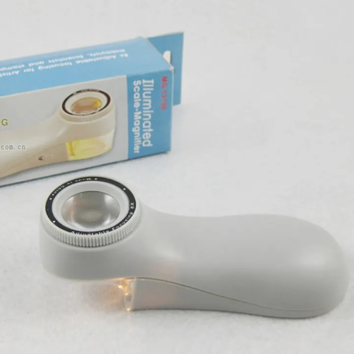 8X Zoom Adjustable Light Illuminated LED Repair Magnifier Drawing Lupa ...