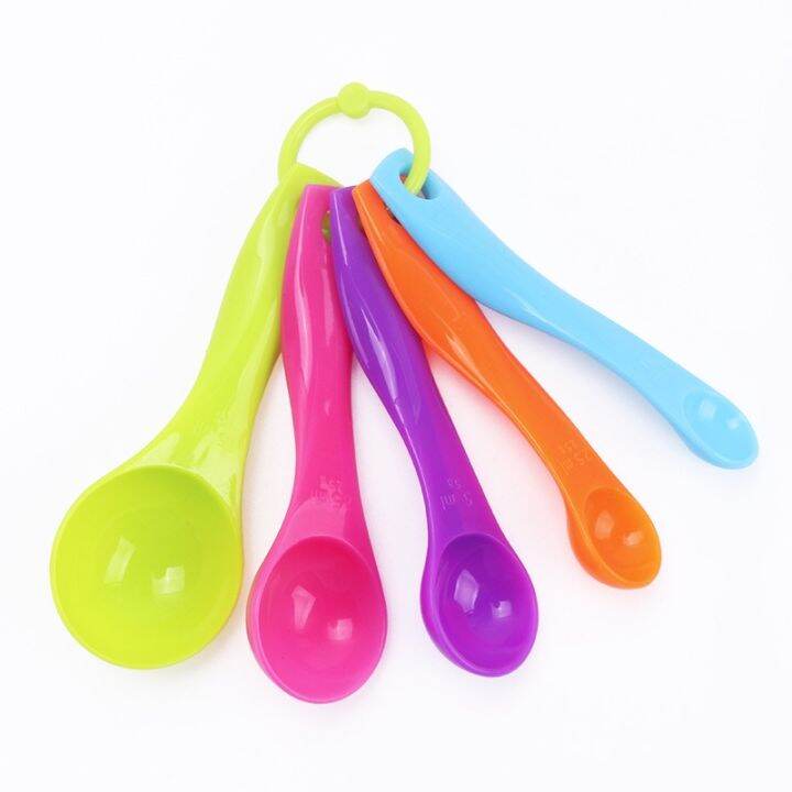 KOKORO Food Grade Plastic Measuring Spoon Measurement Spoon 5pcs Set ...