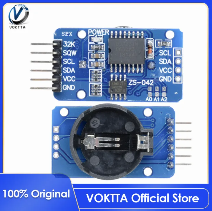 Original VOKTTA 1PCS DS3231 AT24C32 IICความแม่นยำRTCนาฬืกาโมดูลหน่วย ...