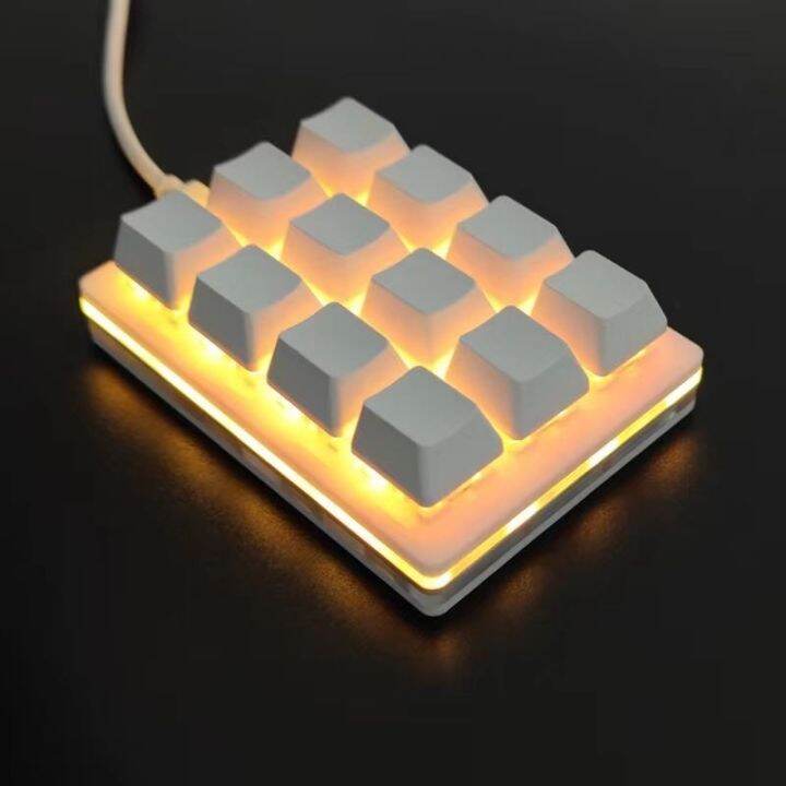 12 Keys Mini Macro Keyboard Red Switch RGB Programming Keypad Hot-swap ...