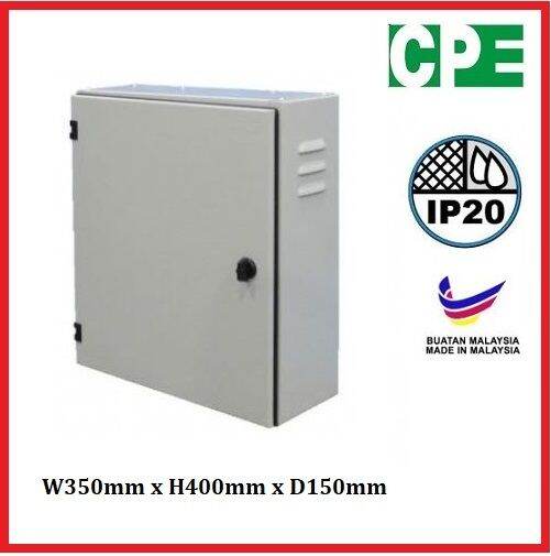 Metal Box W350mm x H400mm x D150mm 14'' X 16'' X 6" IP20 with Base ...