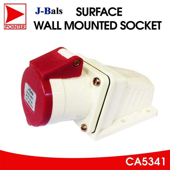 J-Bals Industrial Surface / Wall Mounted Socket IP44, 415V / 3P + E (4 ...